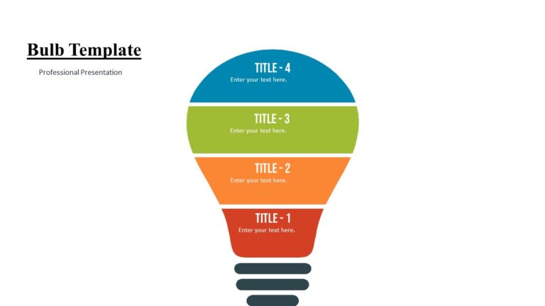 Bulb Template : 100% Editable PPTx