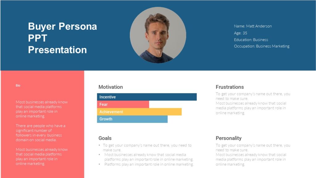 Buyer Persona PPT Presentation : 100% Editable PPTx