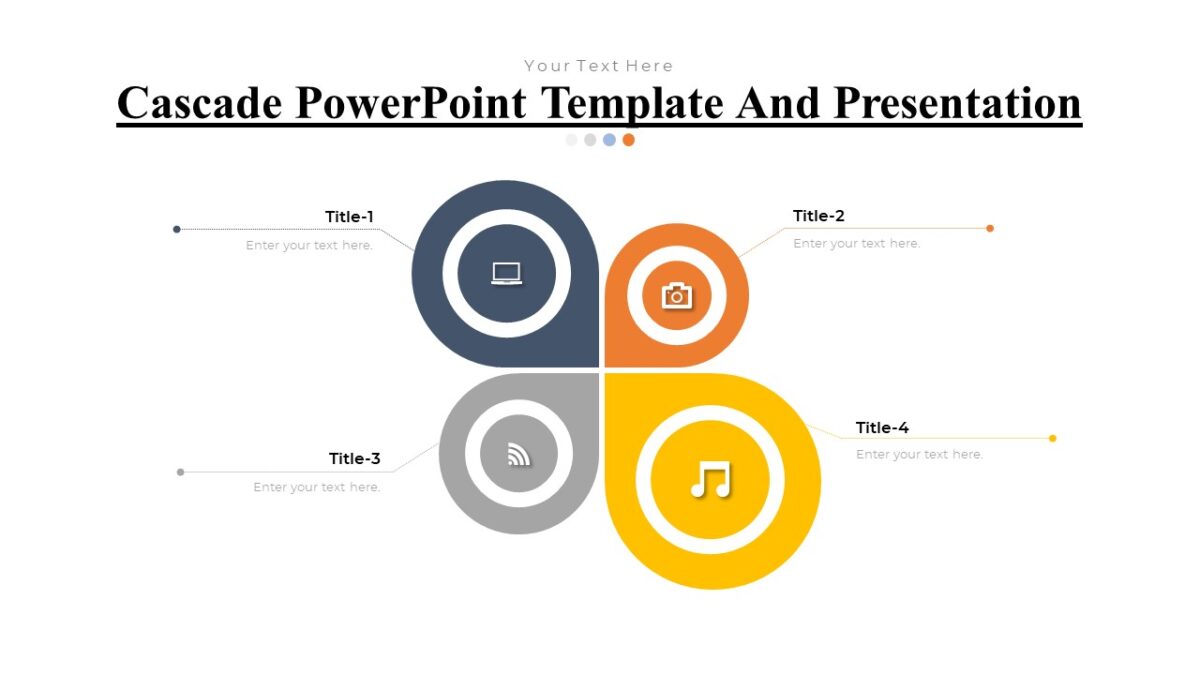 Cascade PowerPoint Template And Presentation : 100% Editable PPTx