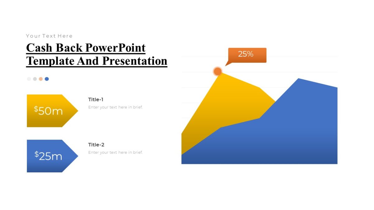 Cash Back PowerPoint Template And Presentation : 100% Editable PPTx