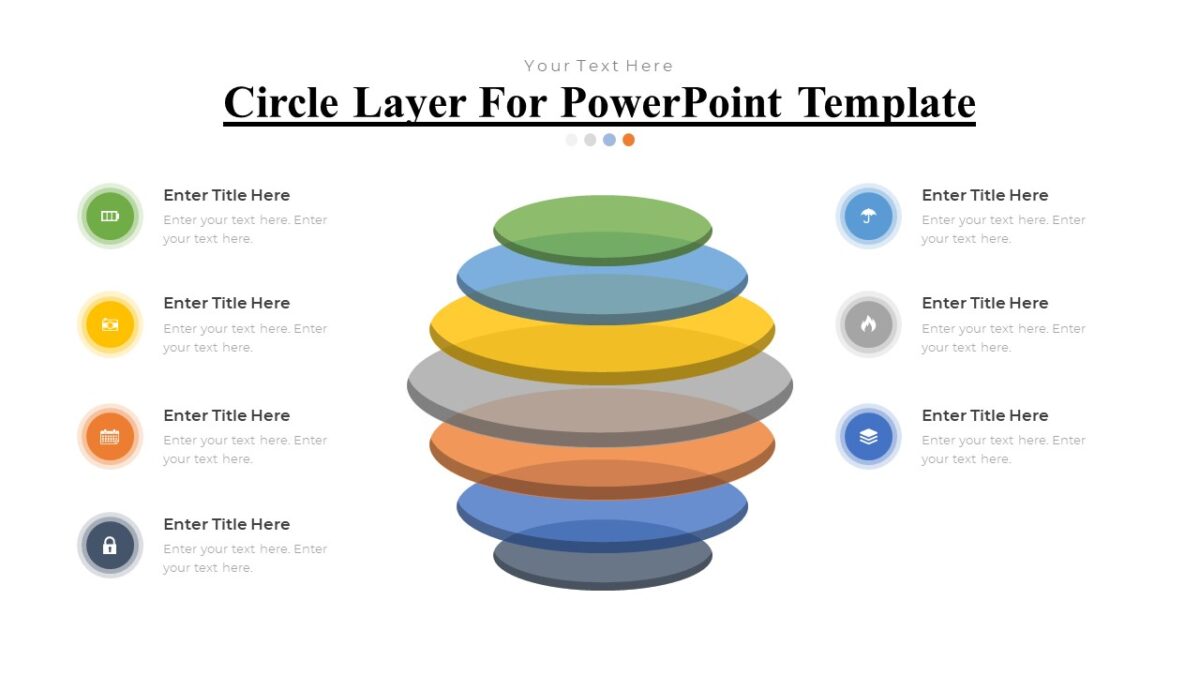 Circle Layer For PowerPoint Template : 100% Editable PPTx