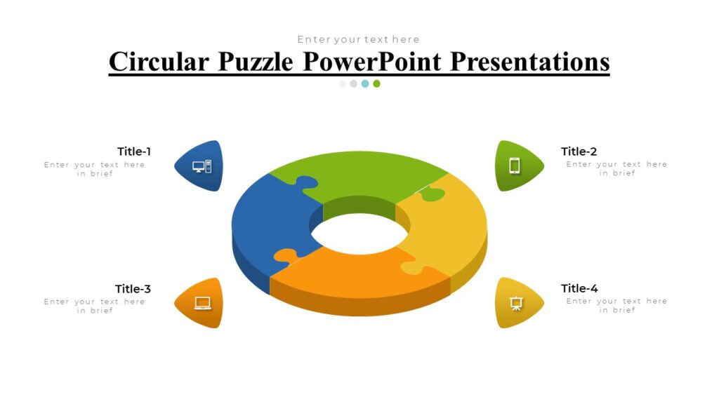 Circular Puzzle PowerPoint Presentations : 100% Editable PPTx
