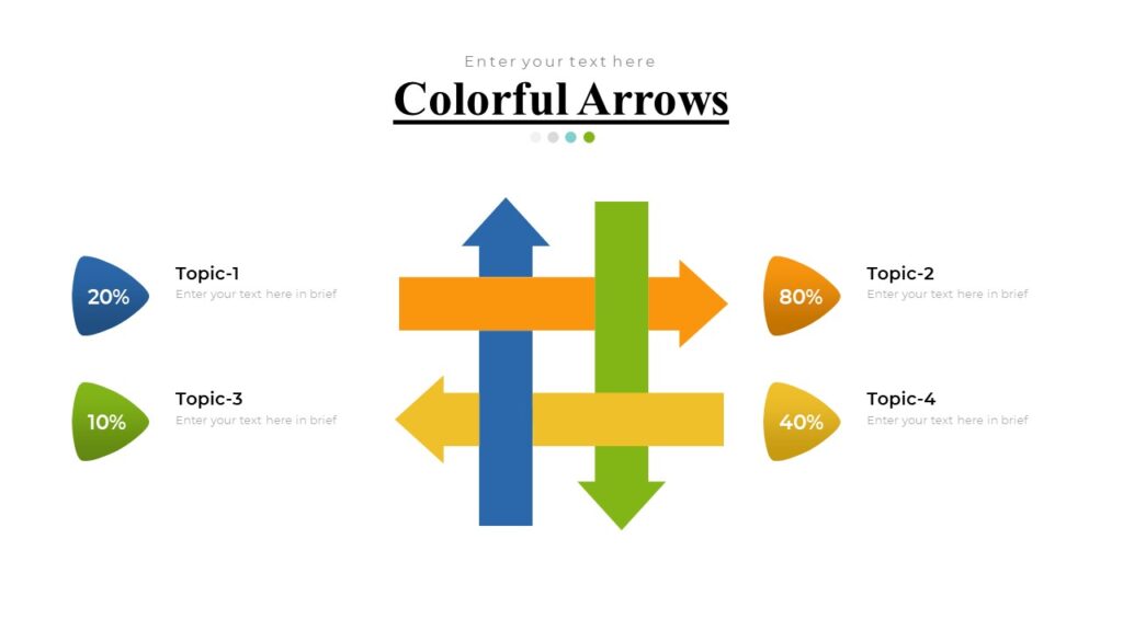Colorful Arrows : 100% Editable PPTx