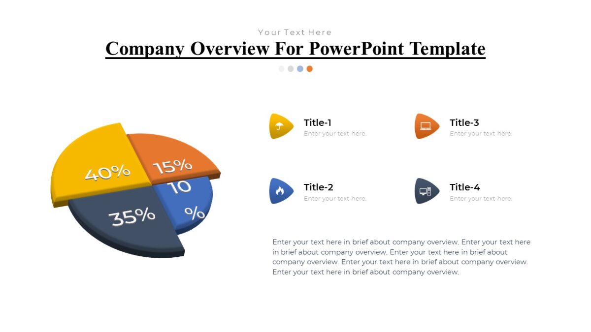 Company Overview For PowerPoint Template : 100% Editable PPTx