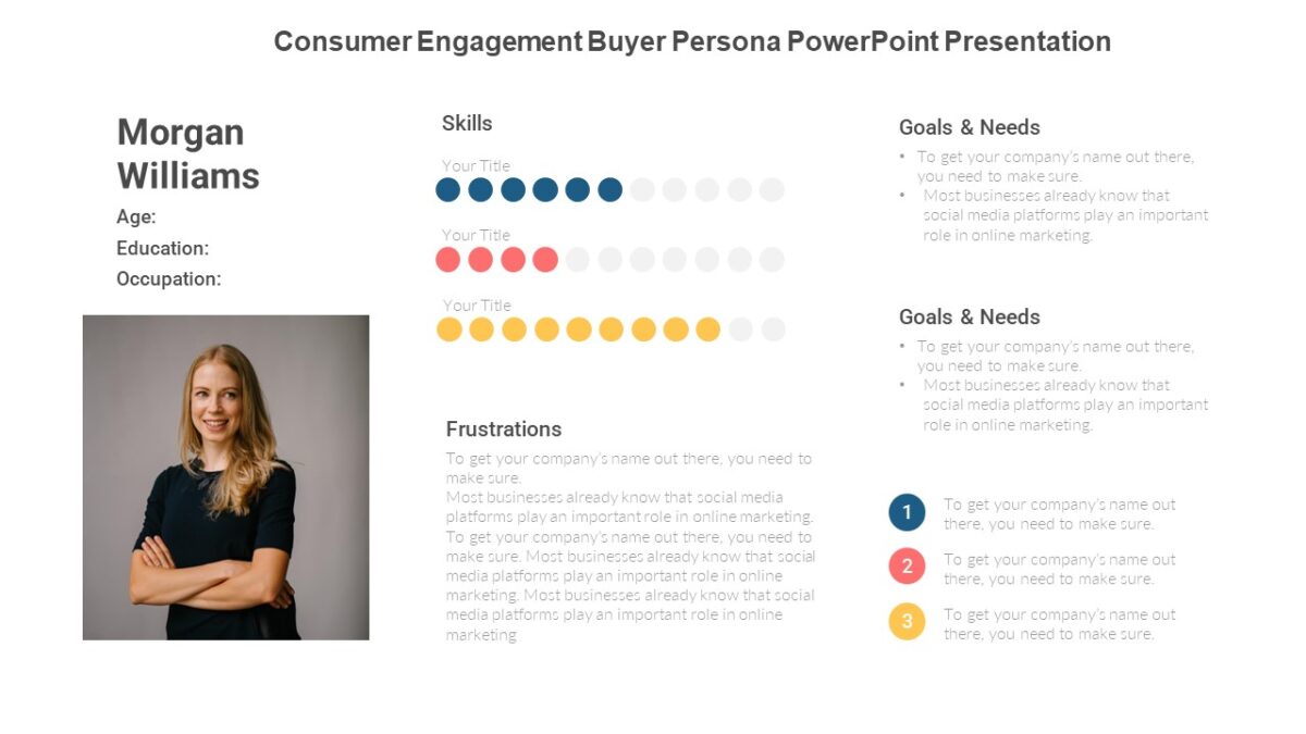 Consumer Engagement Buyer Persona PowerPoint Presentation - PPTUniverse
