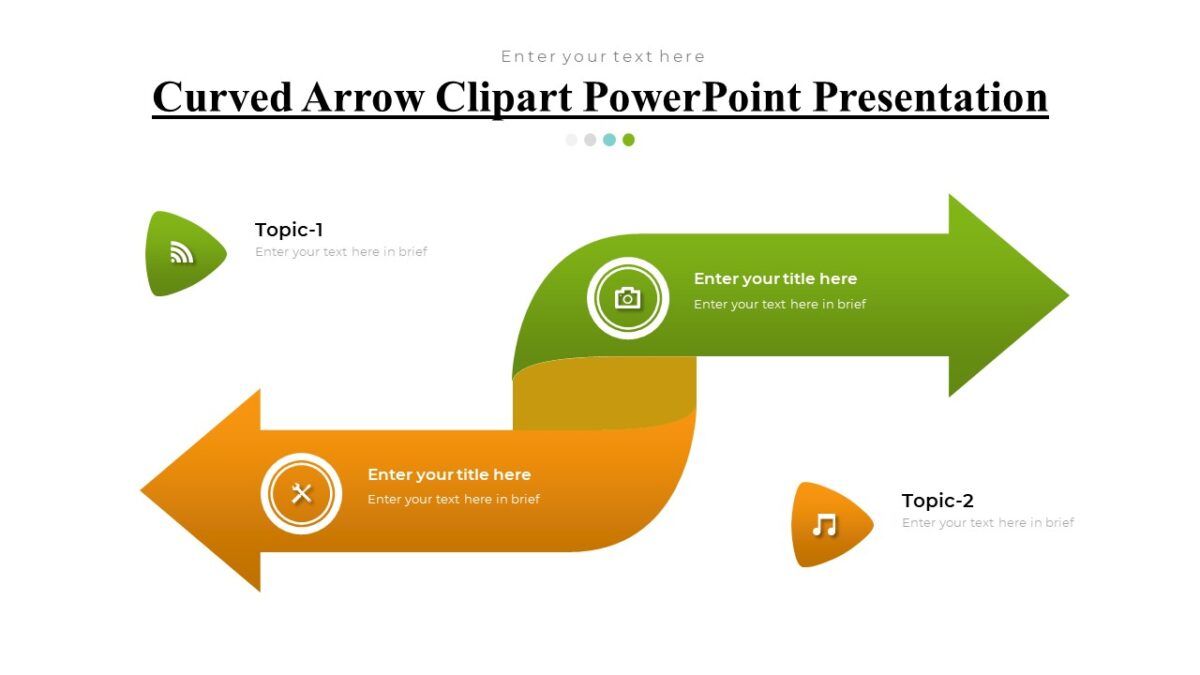 Curved Arrow Clipart PowerPoint Presentation - PPTUniverse