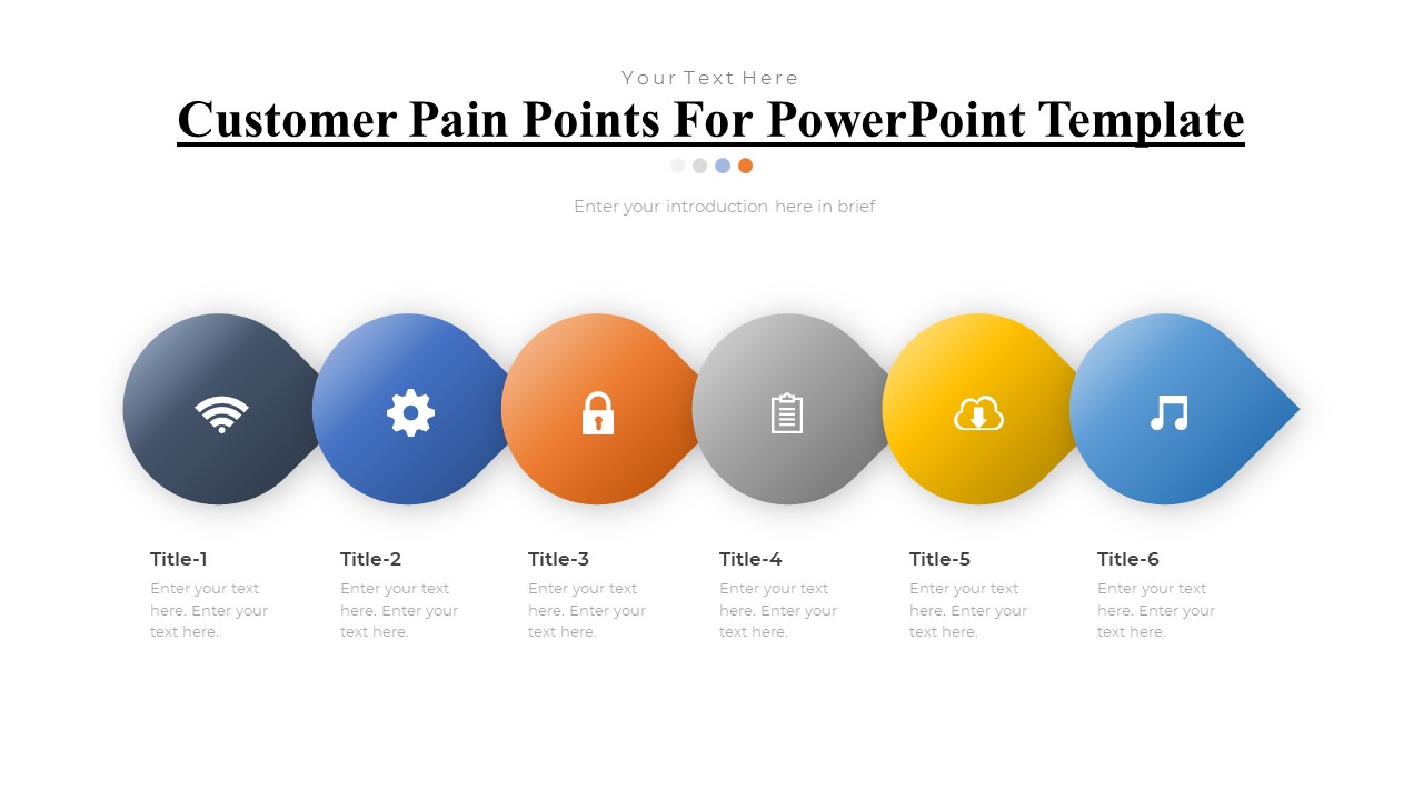 Customer Pain Points For PowerPoint Template - PPTUniverse
