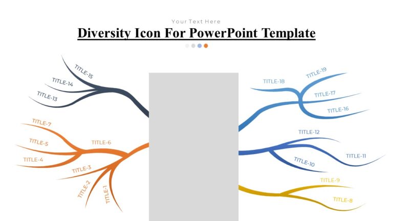 Diversity Icon For PowerPoint Template : 100% Editable PPTx