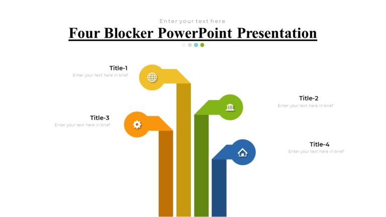 Four Blocker PowerPoint Presentation : 100% Editable PPTx