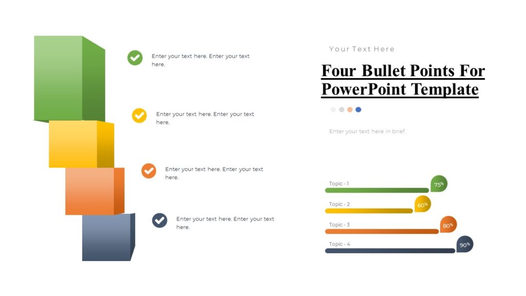 Four Bullet Points For PowerPoint Template - PPTUniverse