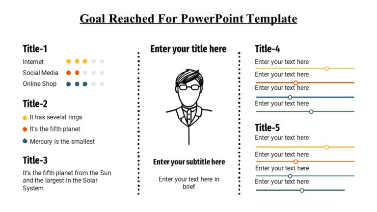 Goal Reached For PowerPoint Template : 100% Editable PPTx
