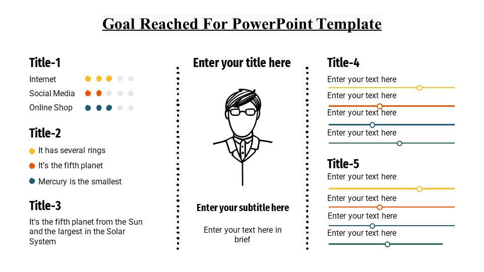 Goal Reached For PowerPoint Template - PPTUniverse