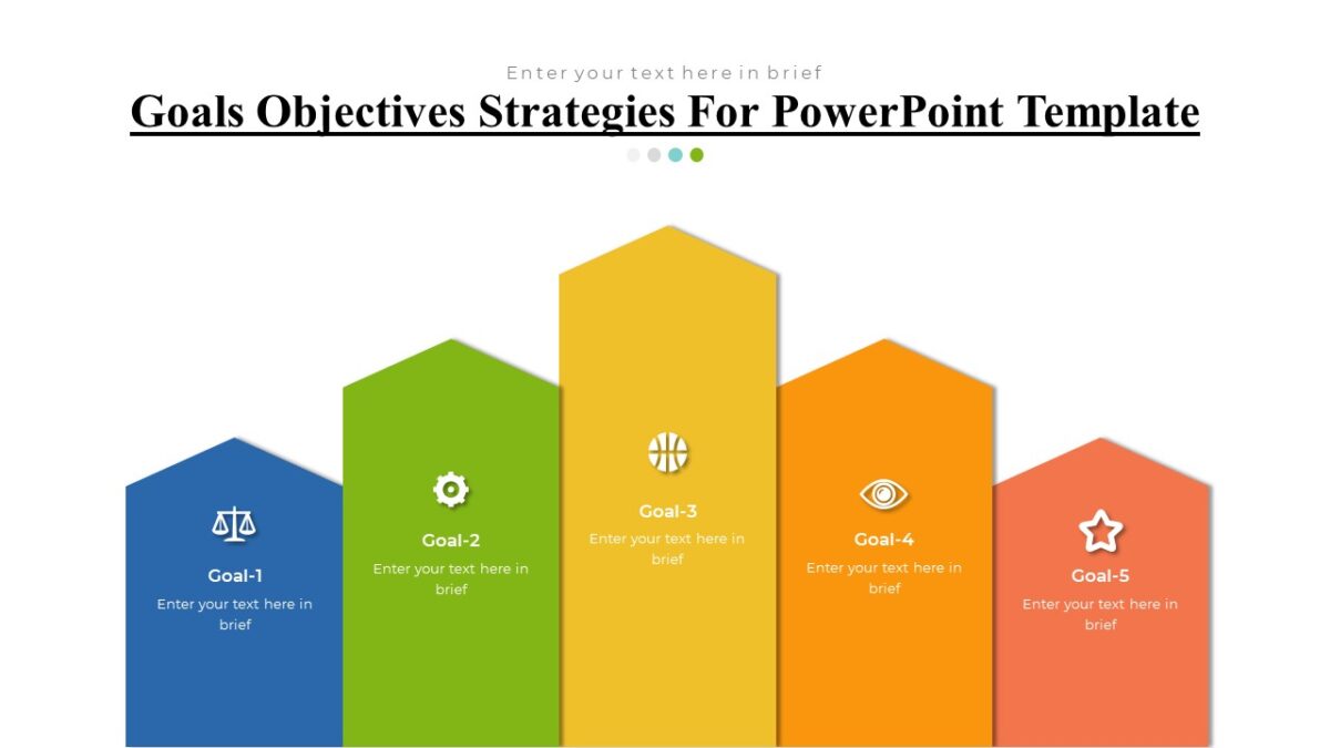 Goals Objectives Strategies For PowerPoint Template - PPTUniverse