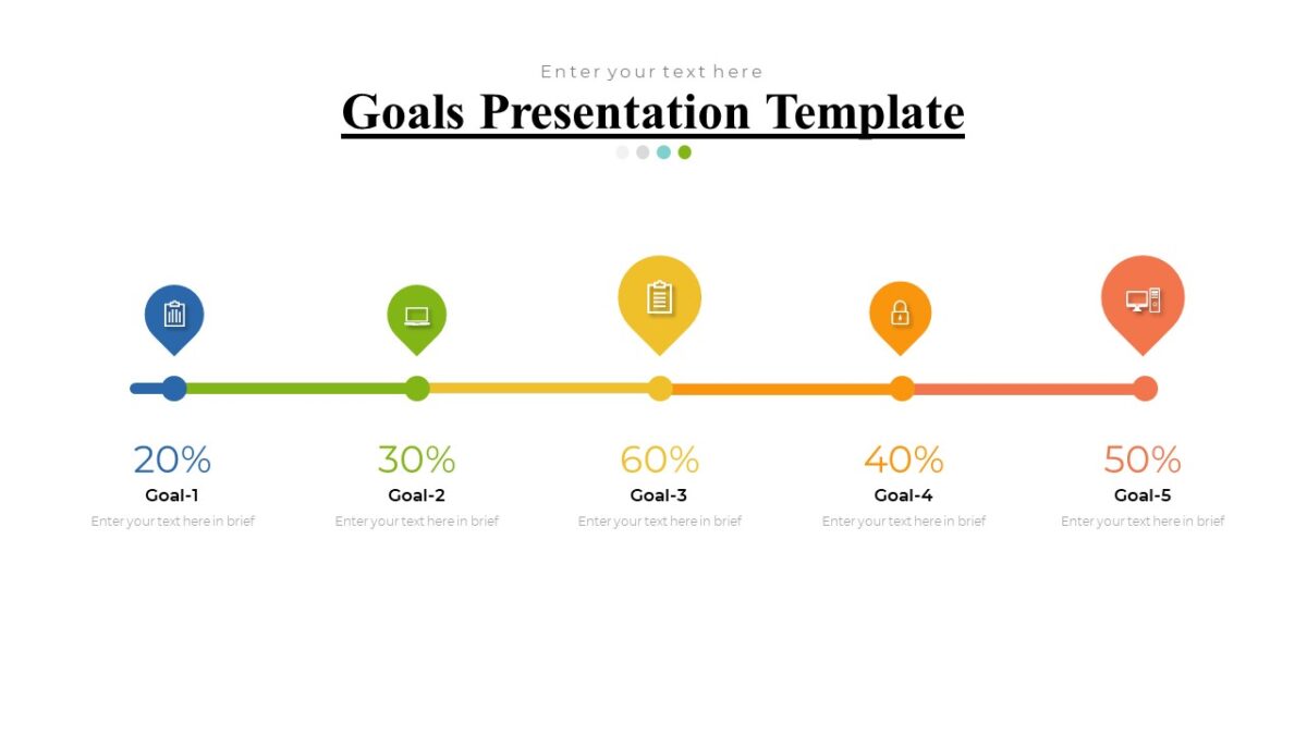 Goals Presentation Template : 100% Editable PPTx