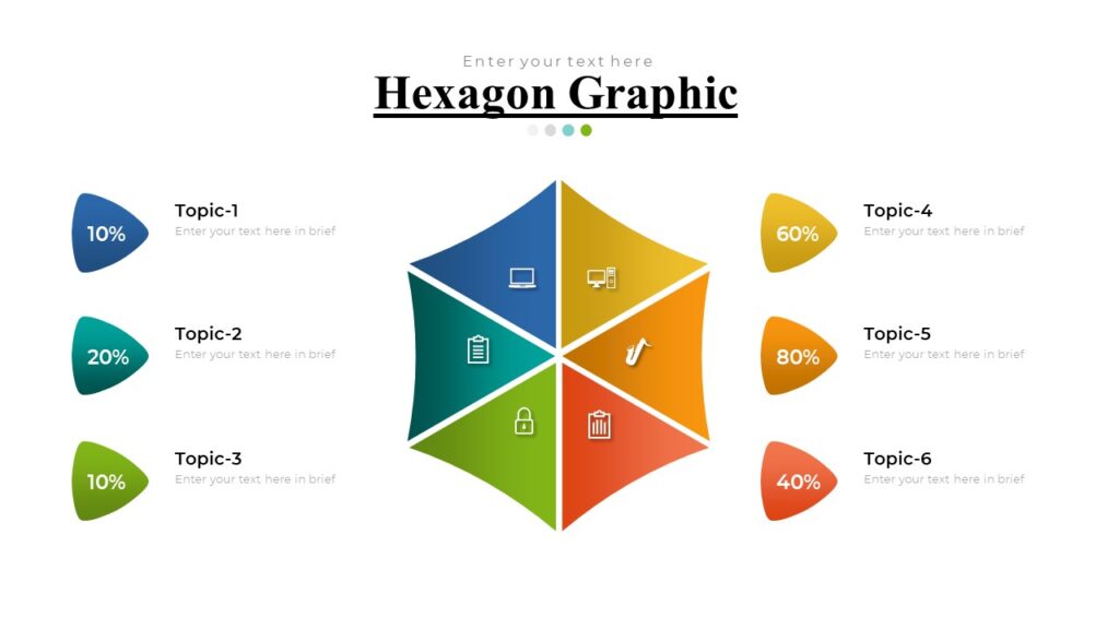Hexagon Graphic : 100% Editable PPTx