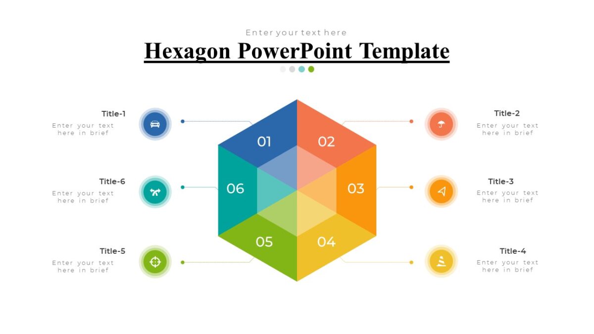 Hexagon PowerPoint Template : 100% Editable PPTx
