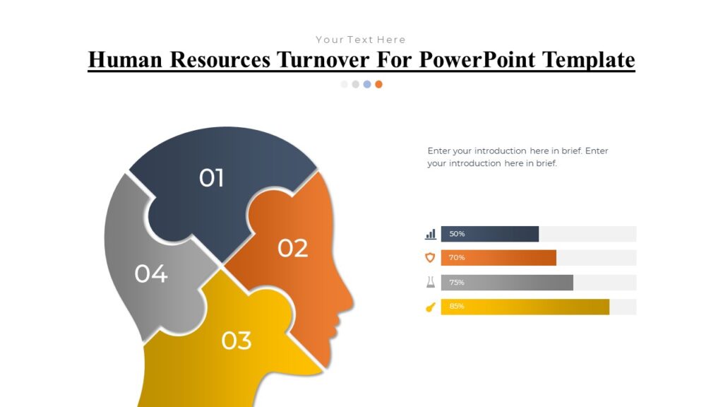 Human Resources Turnover For PowerPoint Template : 100% Editable PPTx