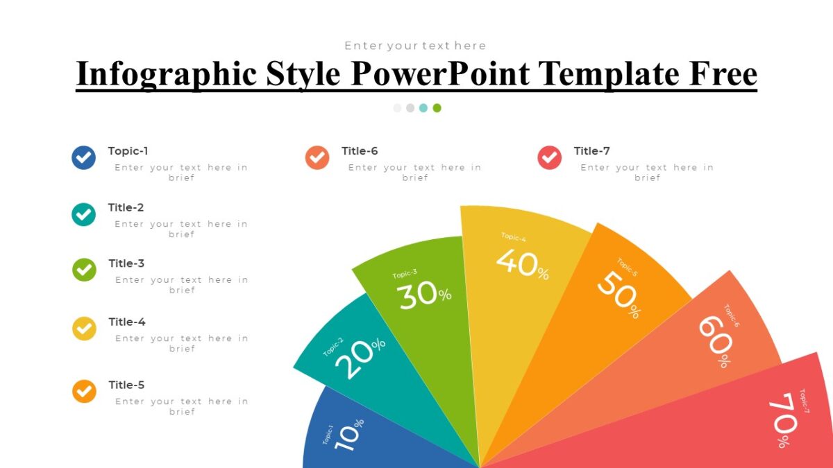 Infographic Style PowerPoint Template Free : 100% Editable PPTx