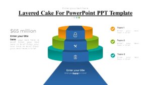 Layered Cake For PowerPoint PPT Template : 100% Editable PPTx