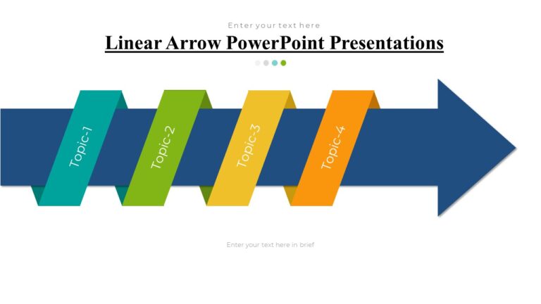 Linear Arrow PowerPoint Presentations : 100% Editable PPTx