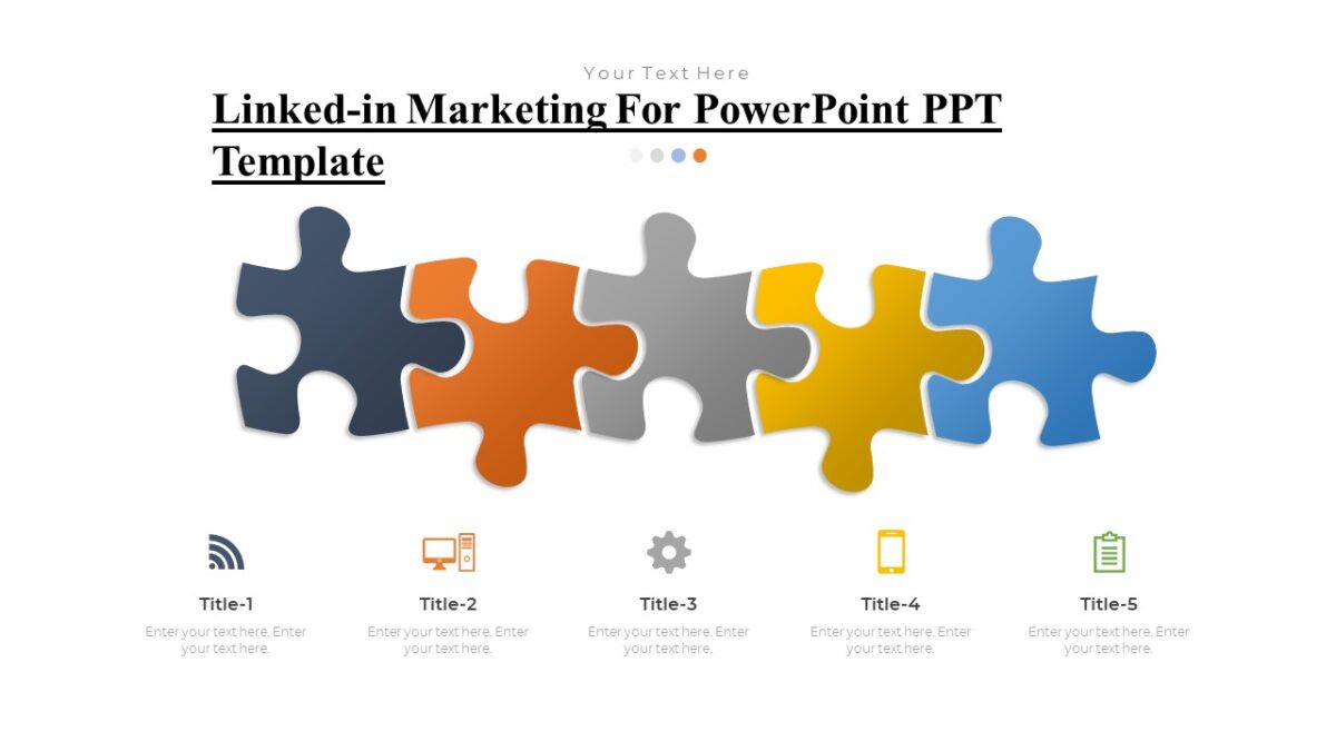 Linked-in Marketing For PowerPoint PPT Template : 100% Editable PPTx