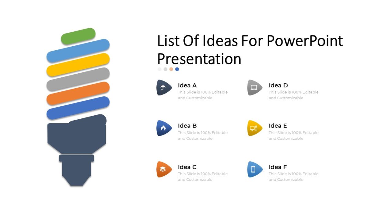 List Of Ideas For PowerPoint Presentation - PPTUniverse