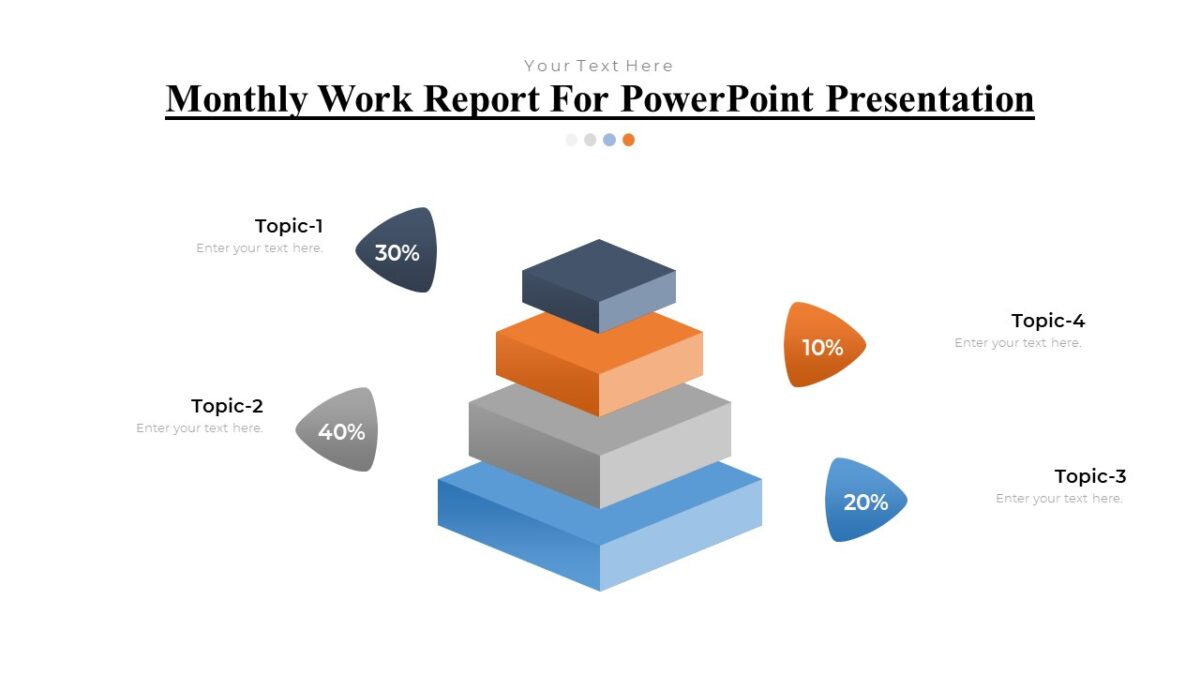Monthly Work Report For PowerPoint Presentation - PPTUniverse
