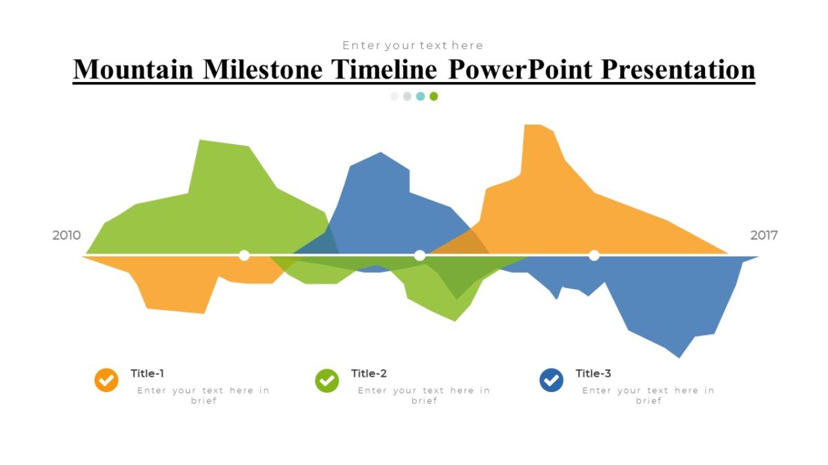 Mountain Milestone Timeline PowerPoint Presentation : 100% Editable PPTx
