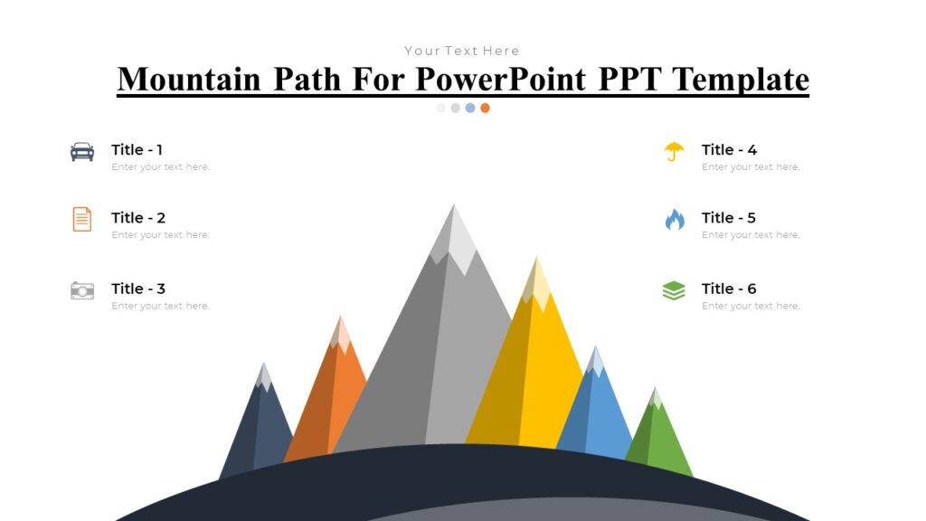 Mountain Path For PowerPoint PPT Template - PPTUniverse