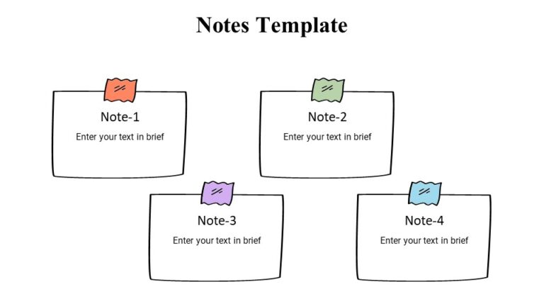 Notes Template : 100% Editable PPTx