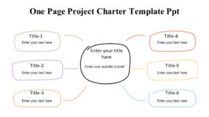 One Page Project Charter Template Ppt : 100% Editable PPTx