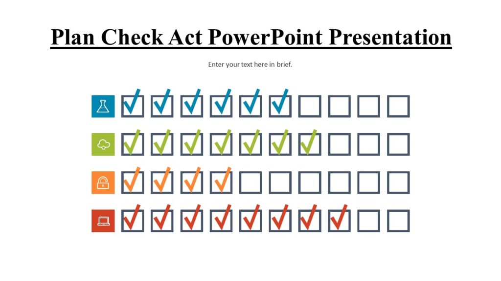 Plan Check Act PowerPoint Presentation : 100% Editable PPTx