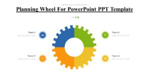 Planning Wheel For PowerPoint PPT Template : 100% Editable PPTx