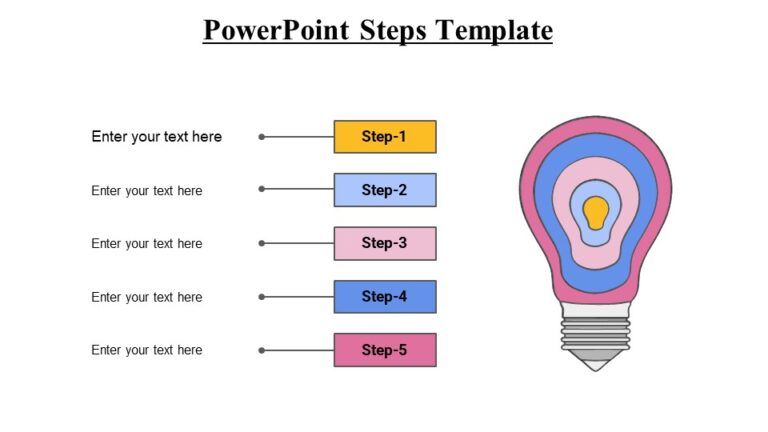 PowerPoint Steps Template - PPTUniverse