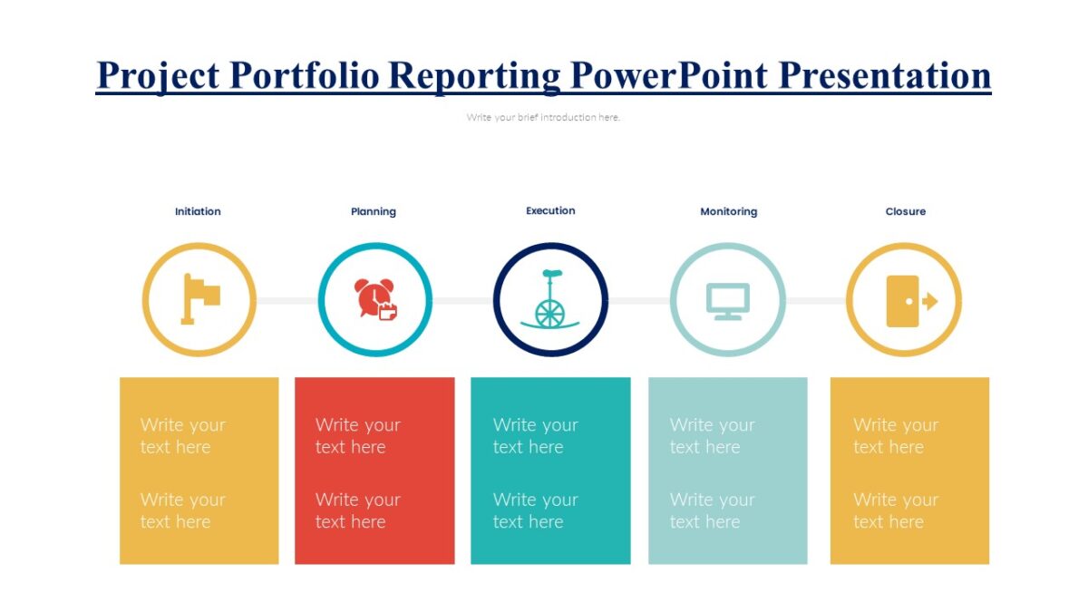 Project Portfolio Reporting PowerPoint Presentation : 100% Editable PPTx