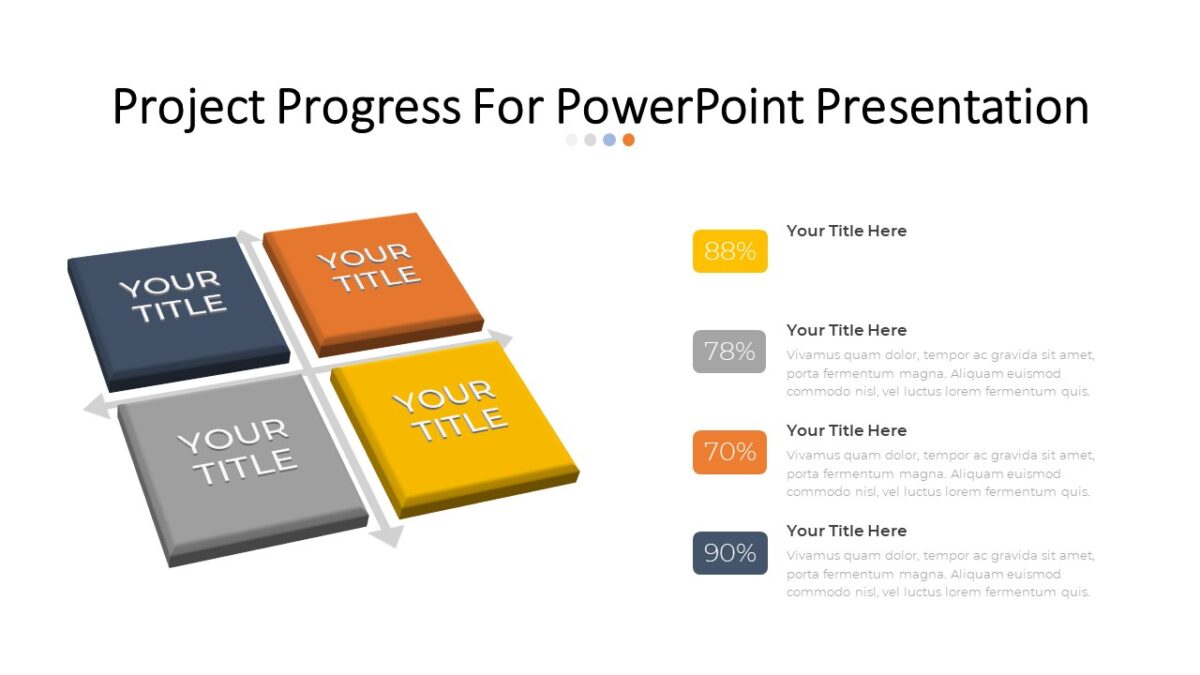 Project Progress For PowerPoint Presentation - PPTUniverse