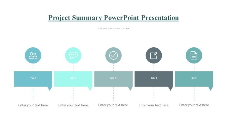 Project Summary PowerPoint Presentation : 100% Editable PPTx