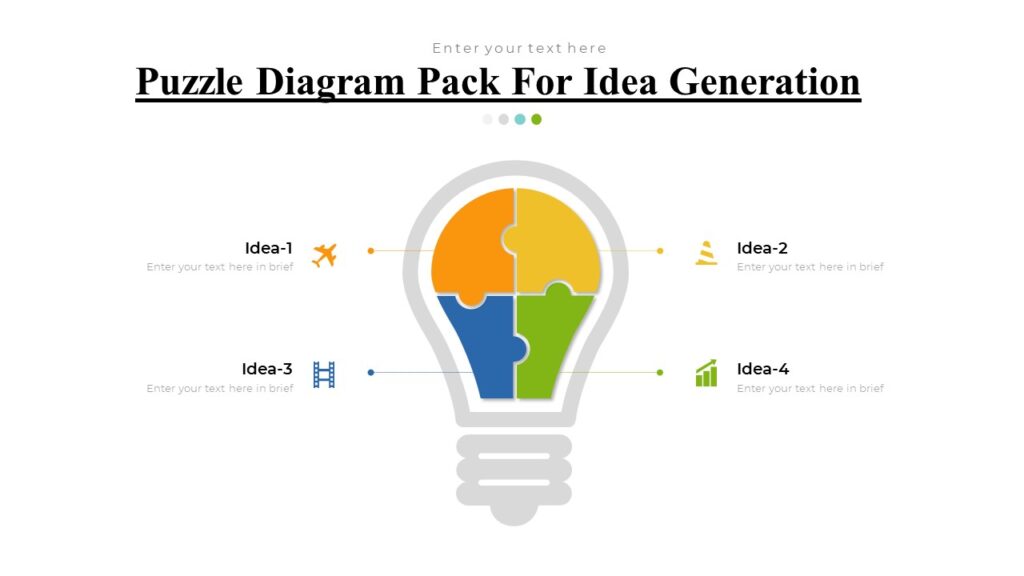 Puzzle Diagram Pack For Idea Generation : 100% Editable PPTx