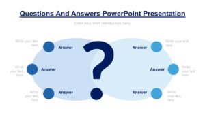 Questions And Answers PowerPoint Presentation : 100% Editable PPTx