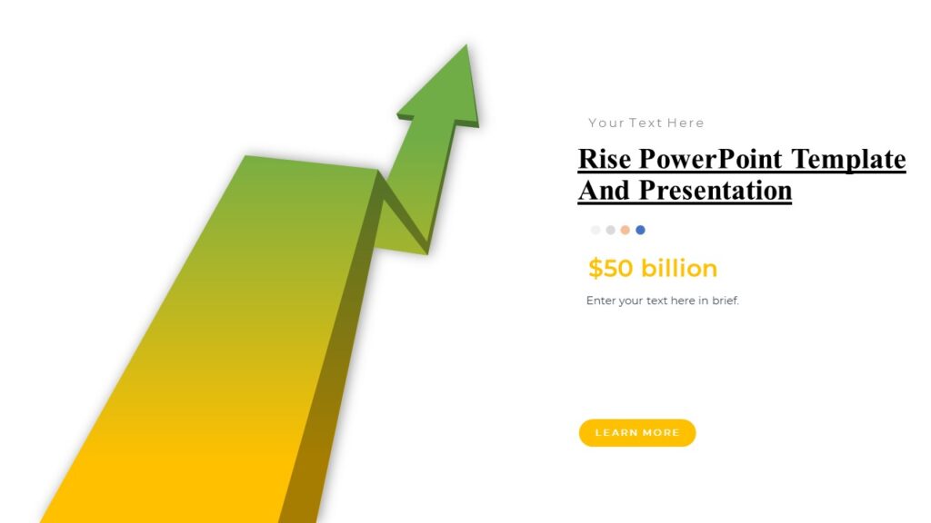 Rise PowerPoint Template And Presentation : 100% Editable PPTx