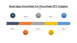 Road Signs PowerPoint For PowerPoint PPT Template : 100% Editable PPTx