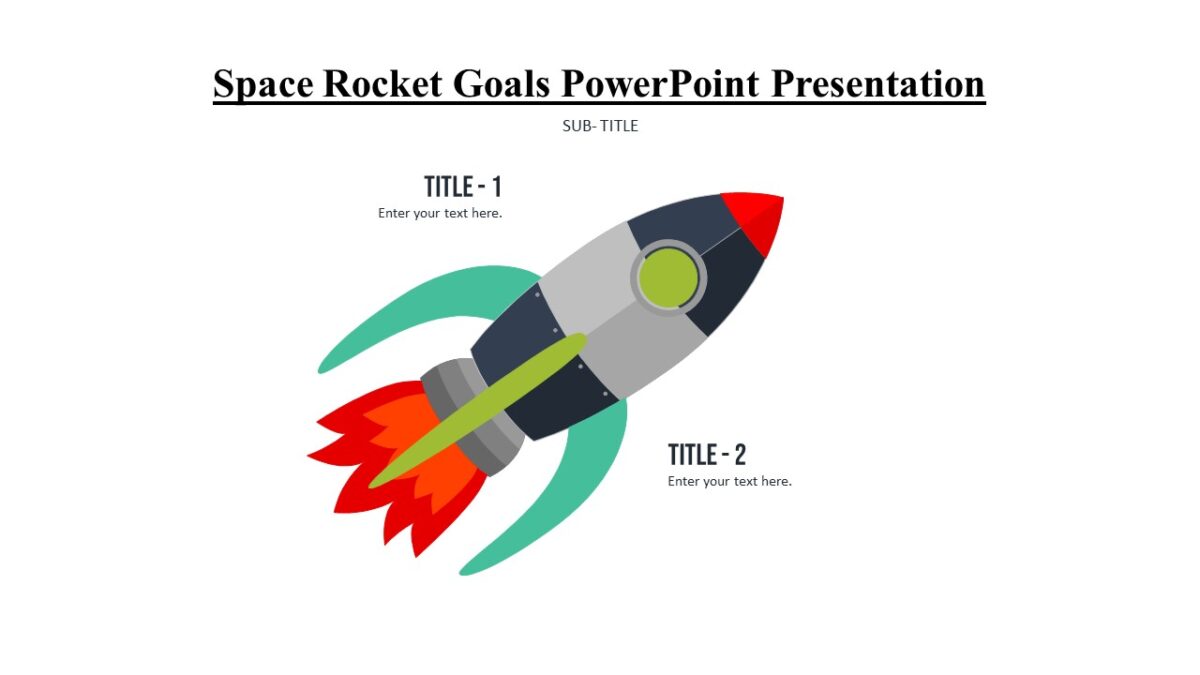 Space Rocket Goals PowerPoint Presentation - PPTUniverse