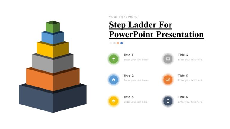 Step Ladder For PowerPoint Presentation - PPTUniverse