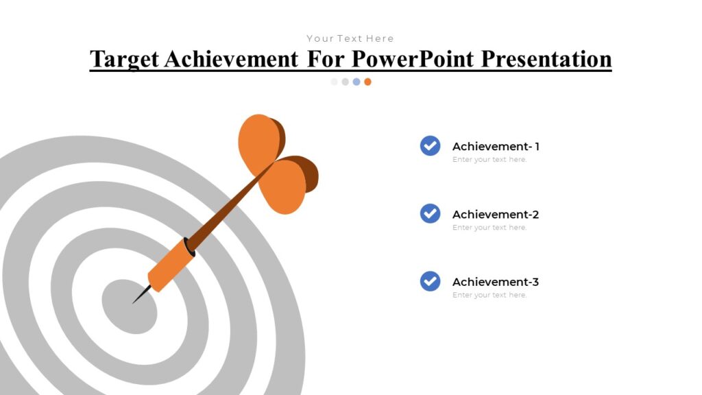 Target Achievement For PowerPoint Presentation : 100% Editable PPTx