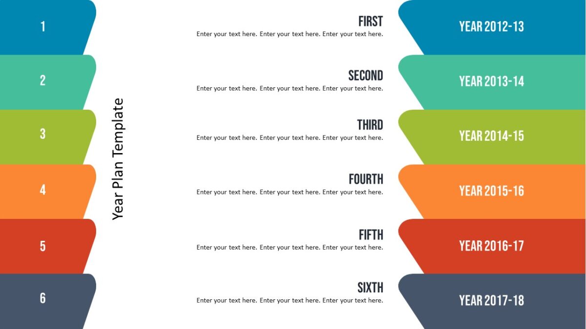 Year Plan Template : 100% Editable PPTx