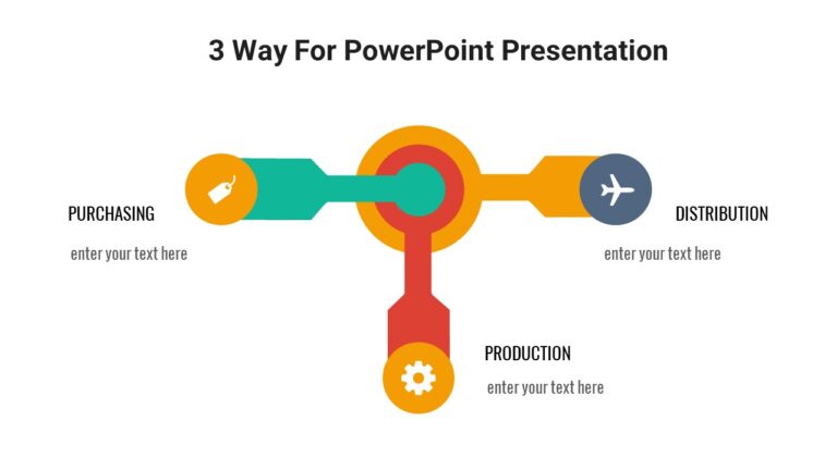 3 Way For PowerPoint Presentation : 100% Editable PPTx