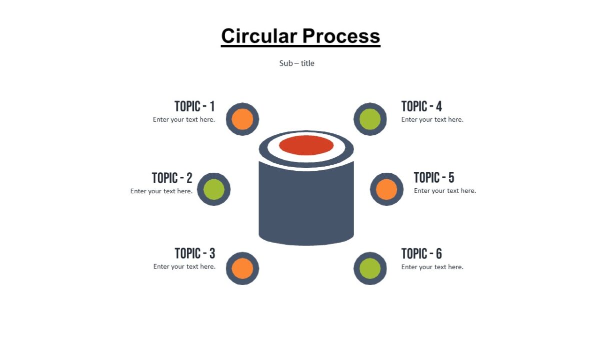 Circular Process : 100% Editable PPTx