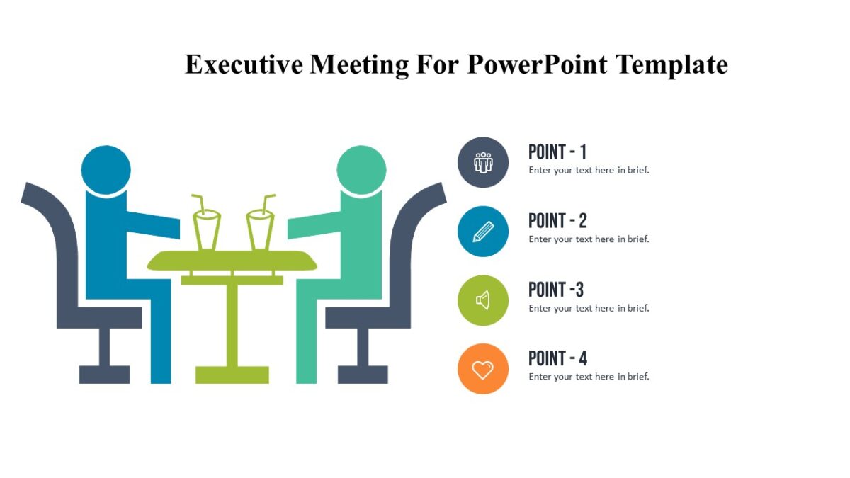 Executive Meeting For PowerPoint Template : 100% Editable PPTx