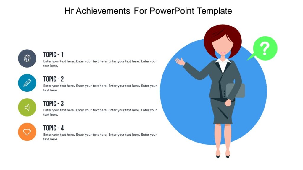 Hr Achievements For PowerPoint Template : 100% Editable PPTx