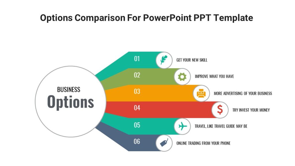 Options Comparison For PowerPoint PPT Template - PPTUniverse